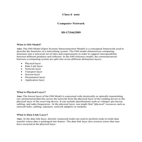 Osi model | PDF
