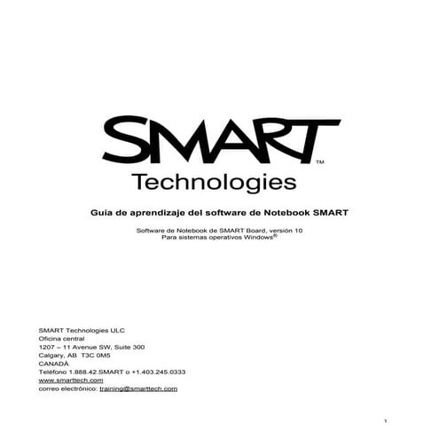 SMART Notebook.10 manual | PDF