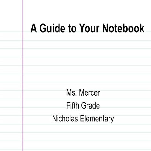 Notebook Guide | PPT