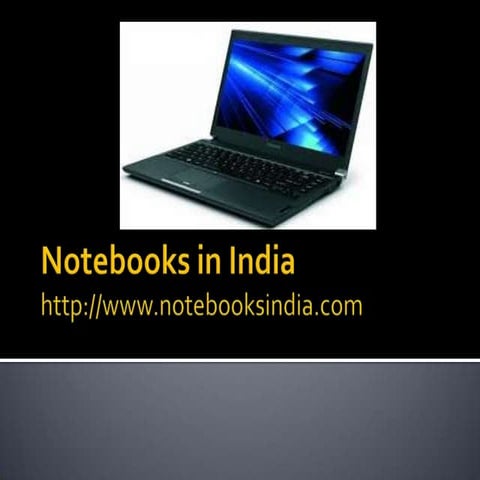 Notebooks in india | PPT