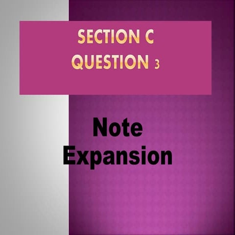 Note expansion | PPT