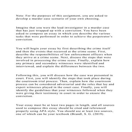 Note For the purposes of this assignment, you are asked to develop .docx