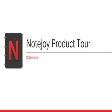 Notejoy Product Tour | PDF | Technology & Computing