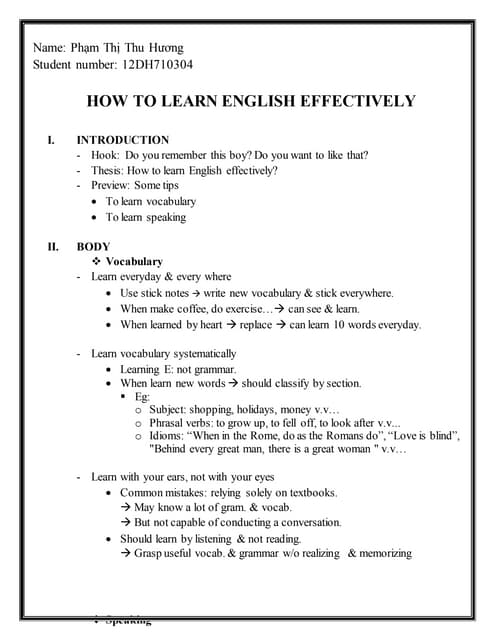A tip on how to teach english online | PPT