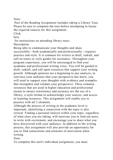 Hide Assignment InformationInstructionsLesson Three Writin.docx ...