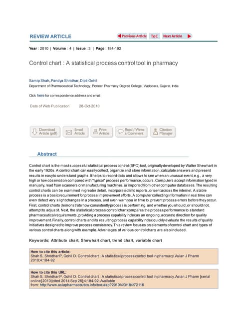 Use of control charts in laboratory as per ISO 17025:2017 | PPTX