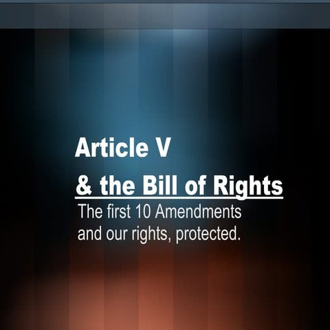 Bill of Rights | PPT