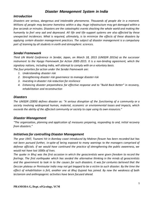 Disaster Risk Reduction | PPT