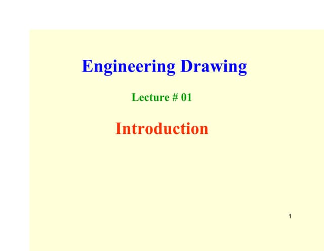Introduction of ISO standards for technical engineering drawing | PPTX