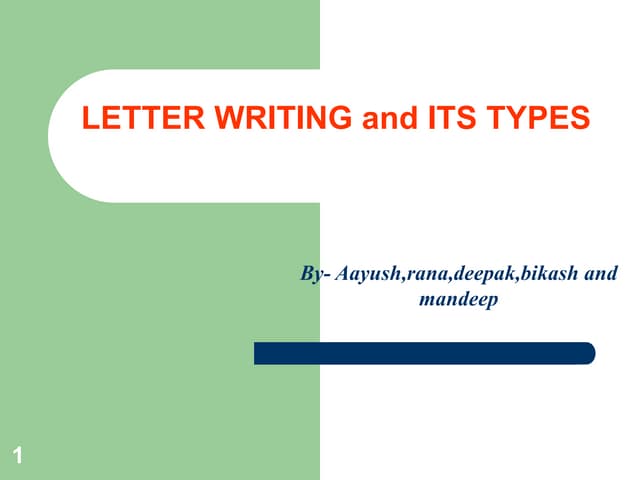 Styles of business letters | PPT
