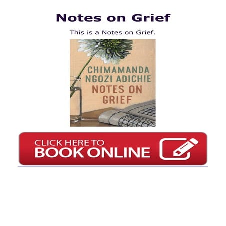 Books [PDF]\\Notes on Grief | PDF