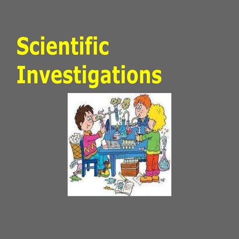 Notes scientific investigation | PPTX