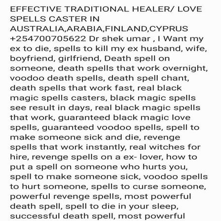 +254700705622 EFFECTIVE TRADITIONAL HEALER/ LOVE SPELLS CASTER IN ...