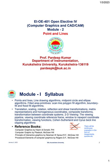 Dda Line Algorithm Presentatiion Pptx Computing Technology And Computing