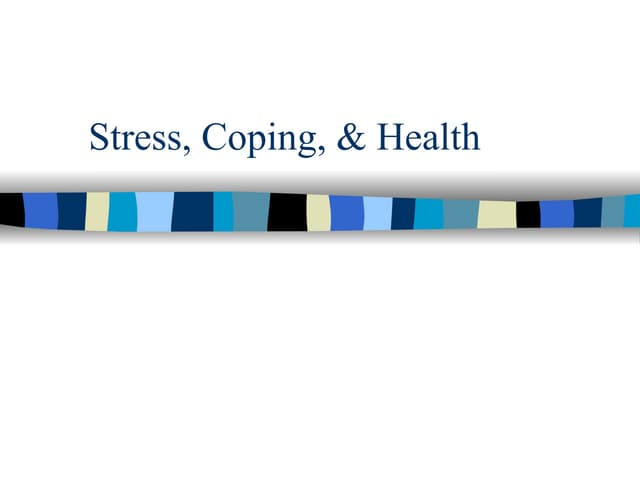 Coping strategies ppt | PPTX