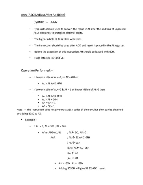 Chap 8086 string | PPTX