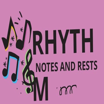 Learning music through notes and restsss | PPTX