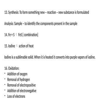 notesclass notes - TYPES OF REACTION WITH EXAMPLES | PPTX