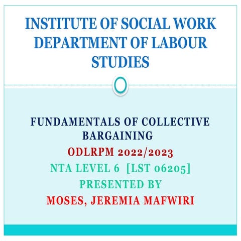 NOTES COLLECTIVE BARGAINING Agreement DIP 2.pptx