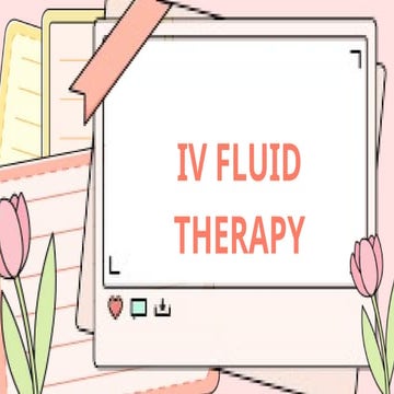introduction for iv infusion therapy - simplified | PPT