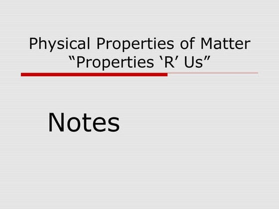 Density review warm up | PDF