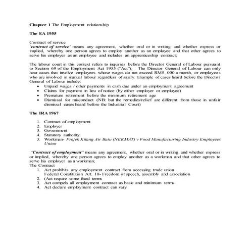 Industrial Relations Act 1967 Malaysia