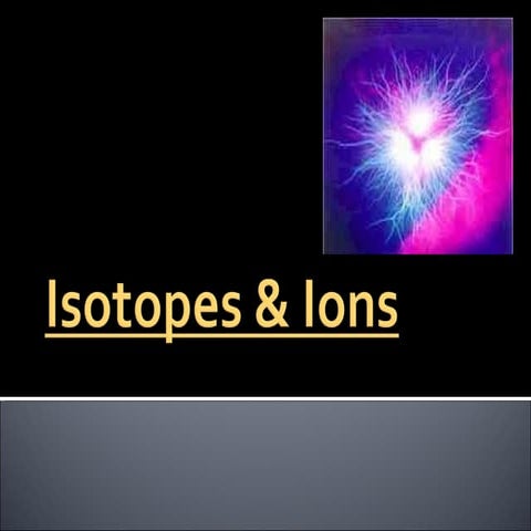 Notes lab 04c ions and isotopes | PPT