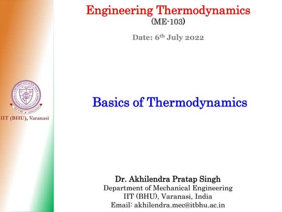 Introduction to thermodynamics | PPTX