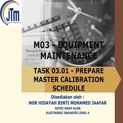 Notes maintenance task 03.01