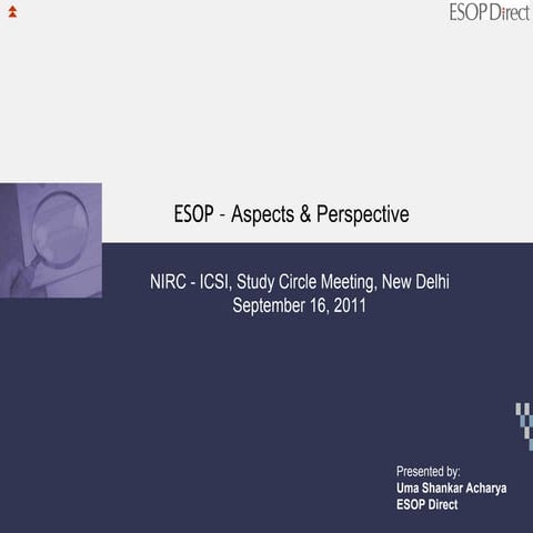 Notes on esop | PDF