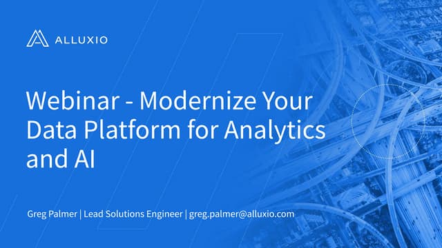 Modernize Your Data Platform For Analytics And Ai Pdf Cloud