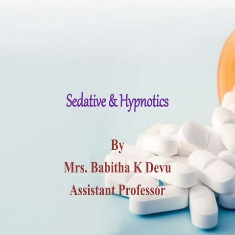 Sedatives and hypnotics | PPT