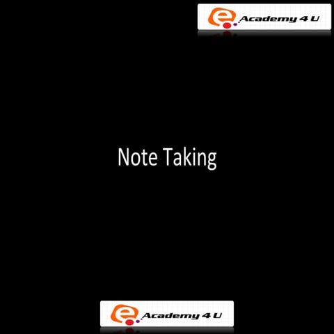 Note taking | PPT