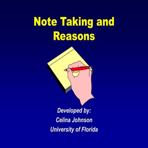 Note taking | PPT
