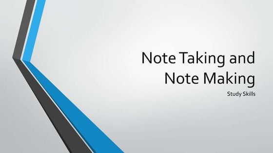 Six Examples Of Ways To Take Notes Vr1.1 | PPT | Geography | Science