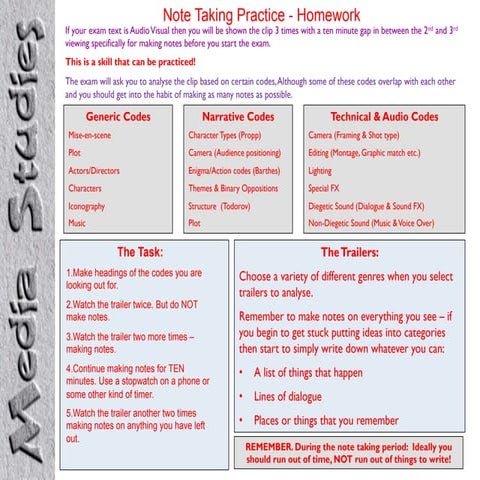 Note taking practice | PPT