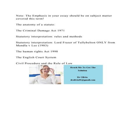 Note The Emphasis in your essay should be on subject matter covered.docx