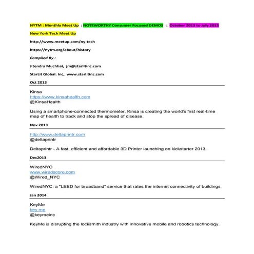 Note worthy b2c_demos_nytm_oct13tojuly15 | PDF