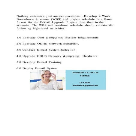 Nothing extensive just answer questions....Develop a Work Breakdown | PDF