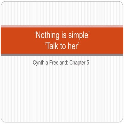 Nothing is simple chapter 5 talk to her | PPTX