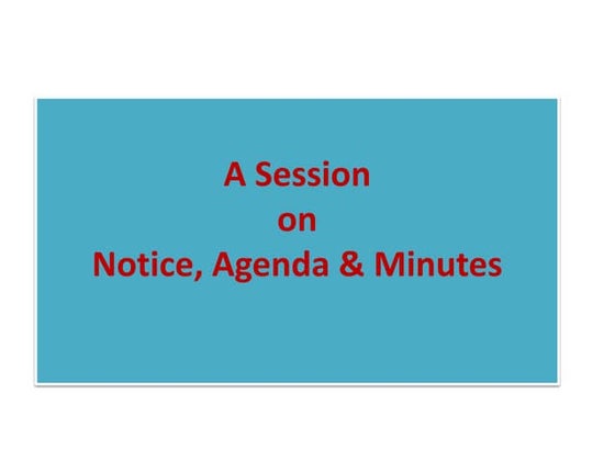 Notice+agenda+minutes | PPT