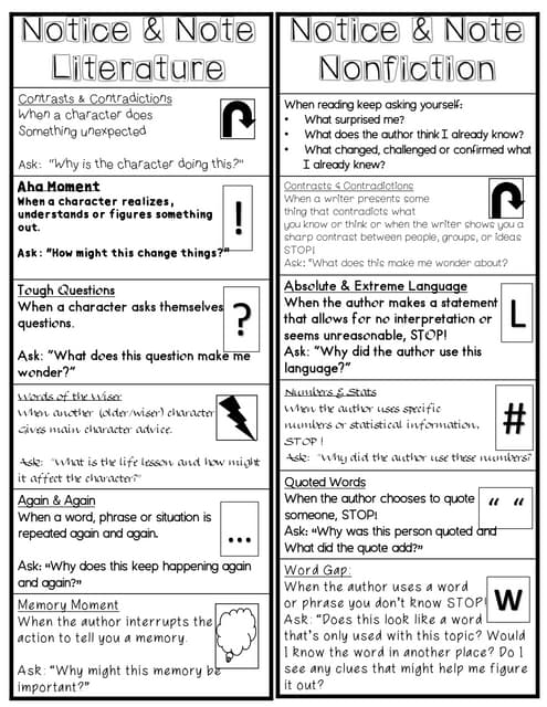 Notice and note | PPT