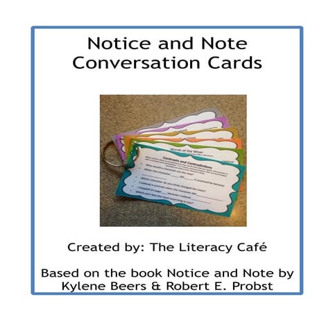 Noticeand noteconversationcards | PDF