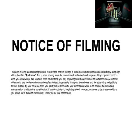 Notice of filming | PPT