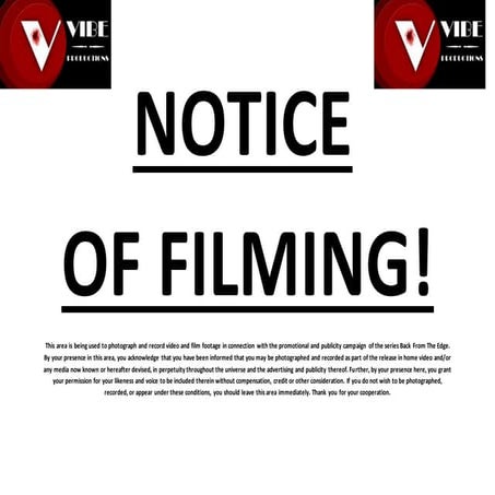 Notice of Filming | PPT