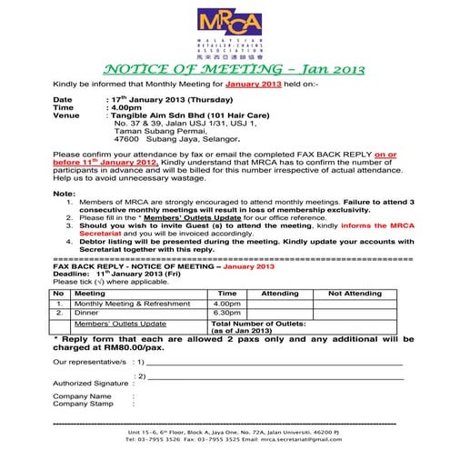 Notice of meeting | PDF