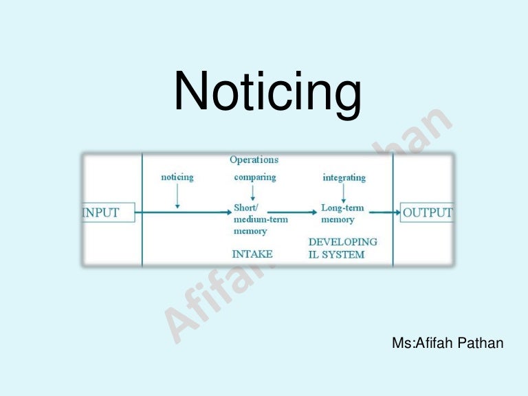 Noticing