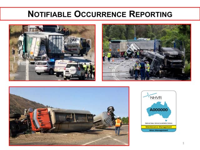 Notifiable Occurrence Reporting PPT notifiable-occurrence-reporting-ppt