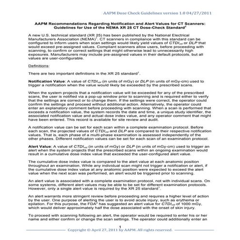 APM Dose Check Educational Slides---NotificationLevelsStatement | PDF