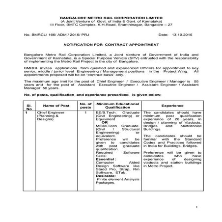 Notification oct2015(bmrc) | PDF